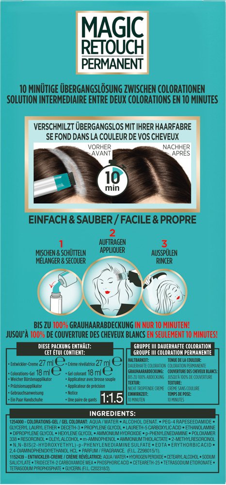 L'Oréal Paris Magic Retouch Permanent, 3 Dunkelbraun